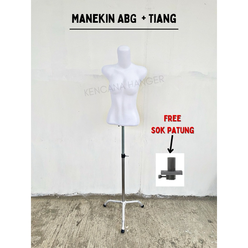 Jual Manekin Bodi Cewek ABG Bening | Patung Display Cewek | Patung ABG + Kaki Besi / Kaki Kayu ...
