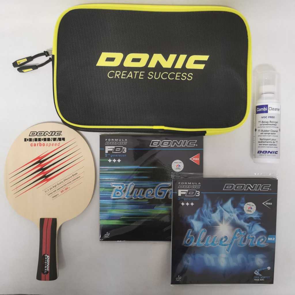 Jual Bad Pingpong Donic Original Carbo Speed + karet lengkap asesoris Set | Shopee Indonesia