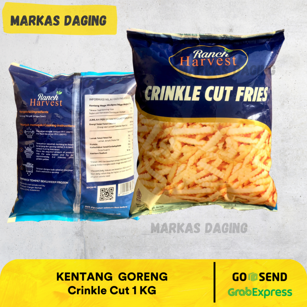 Jual Kentang Crinkle Cut 1kg | Shopee Indonesia