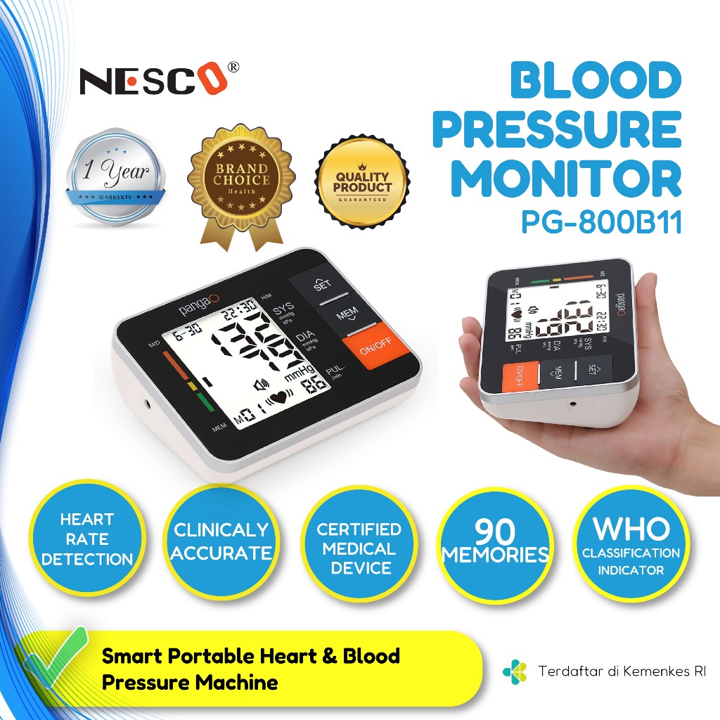 Jual PANGO Blood Pressure Monitor, Digital Arm Type Sphygmomanometer ...