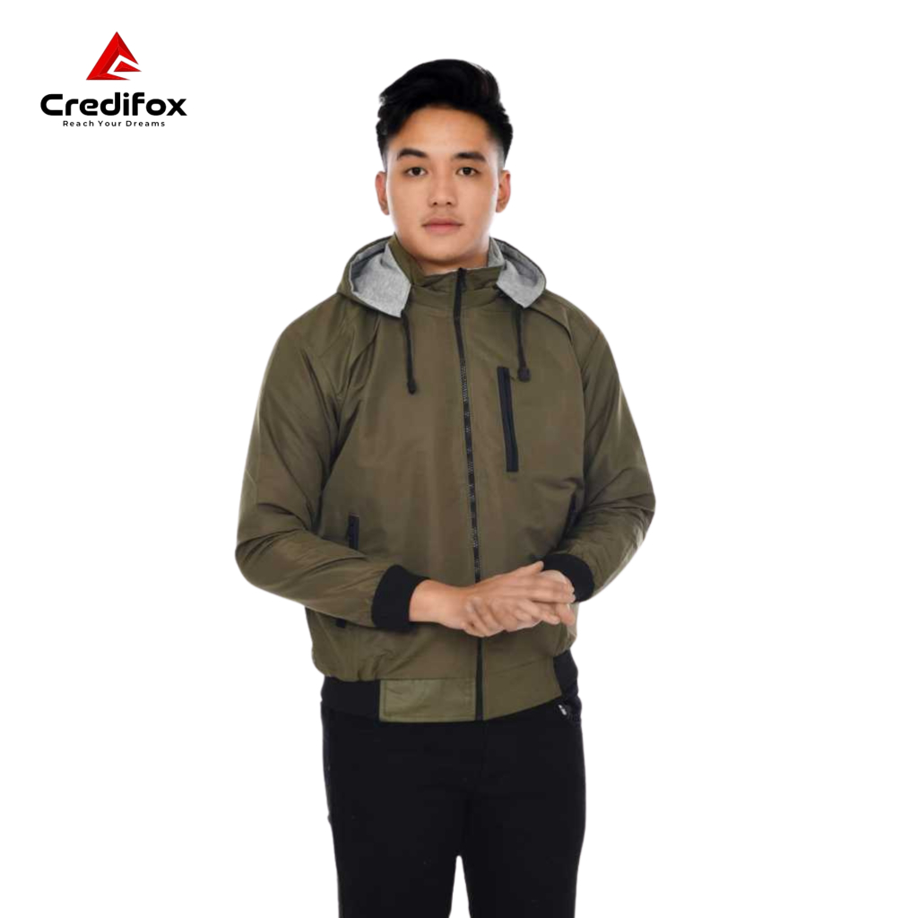 Jual CREDIFOX Jaket bolak balik pria sleting tiga taslan waterproof ...