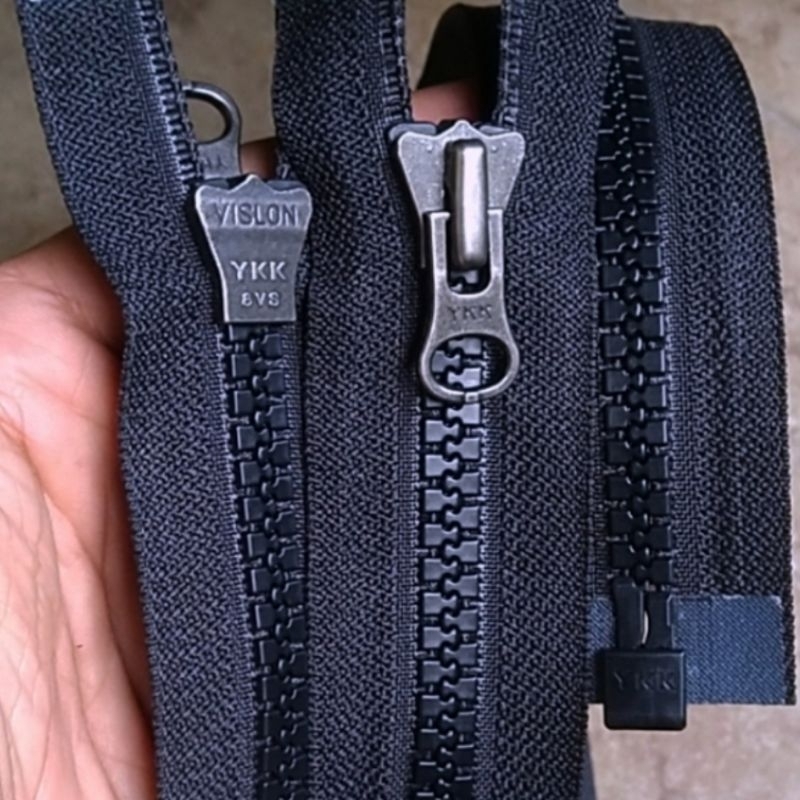 Jual Resleting Zipper Jaket Tas no 8 YKK Vislon Gigi Kasar dll | Shopee Indonesia