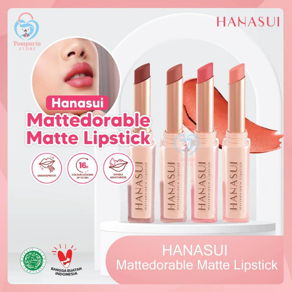 Jual Hanasui Mattedorable Matte Lipstick 2gr - Matte Lipstick ...