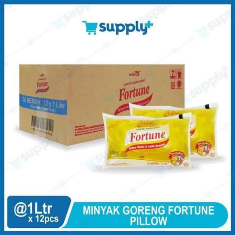 Jual MINYAK GORENG FORTUNE BANTAL 1 LITER 1 DUS ISI 12 PCS | Shopee ...