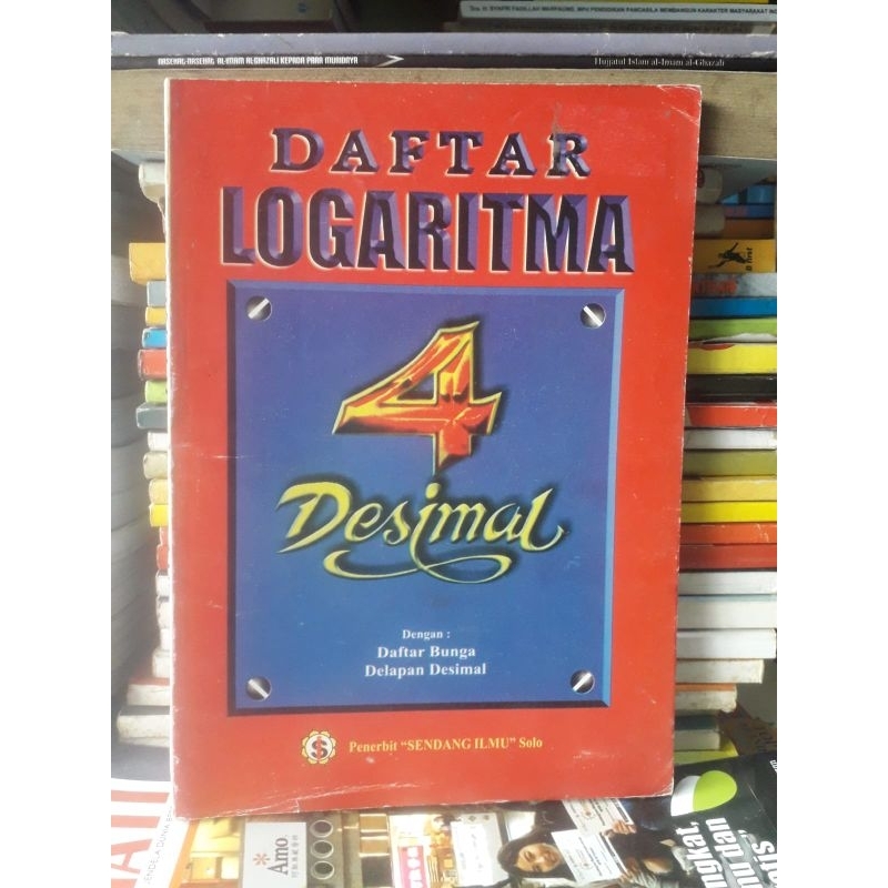 Jual BUKU DAFTAR LOGARITMA 4 DESIMAL | Shopee Indonesia