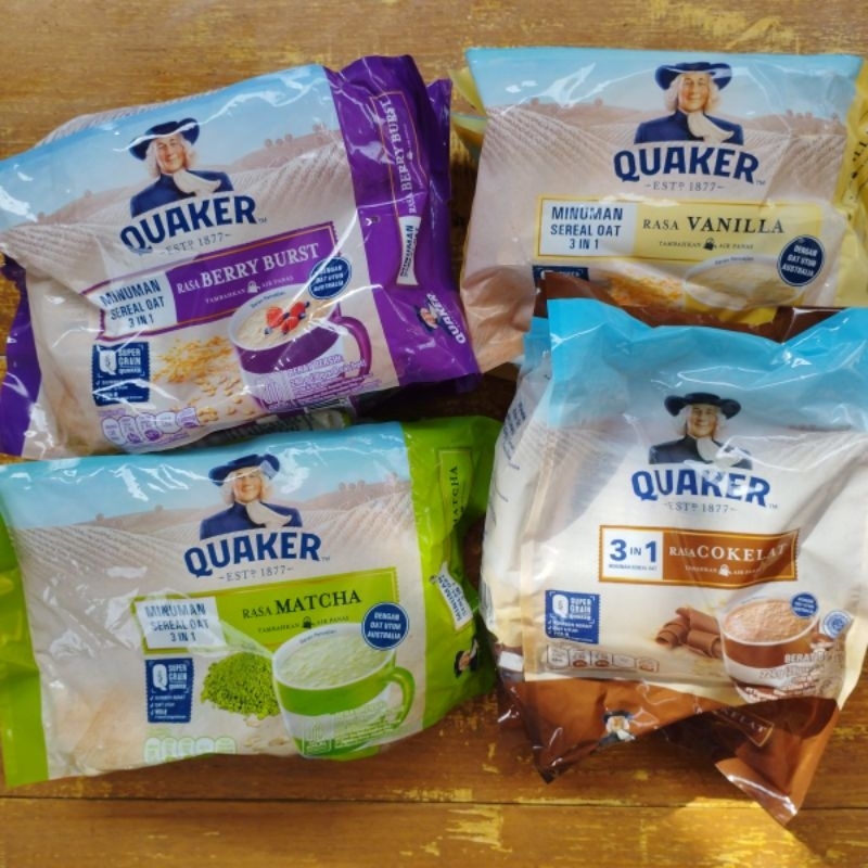 Jual Quaker oat oats minuman sereal 3 in 1 3in1 Vanilla mocha 224gr ...