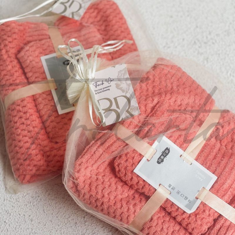 Jual Handuk 2 in 1 Souvenir Hampers Packing Kain Tile | Shopee Indonesia