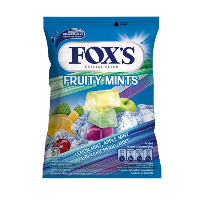 Jual FOX'S FRUITY MINTS 90GRAM | Shopee Indonesia