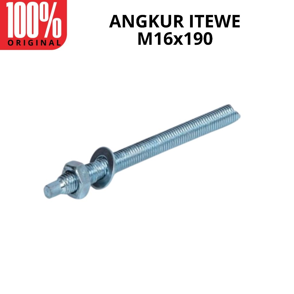 Jual ANGKUR M16x190 mm GRADE 5.8 MERK ITEWE | Shopee Indonesia