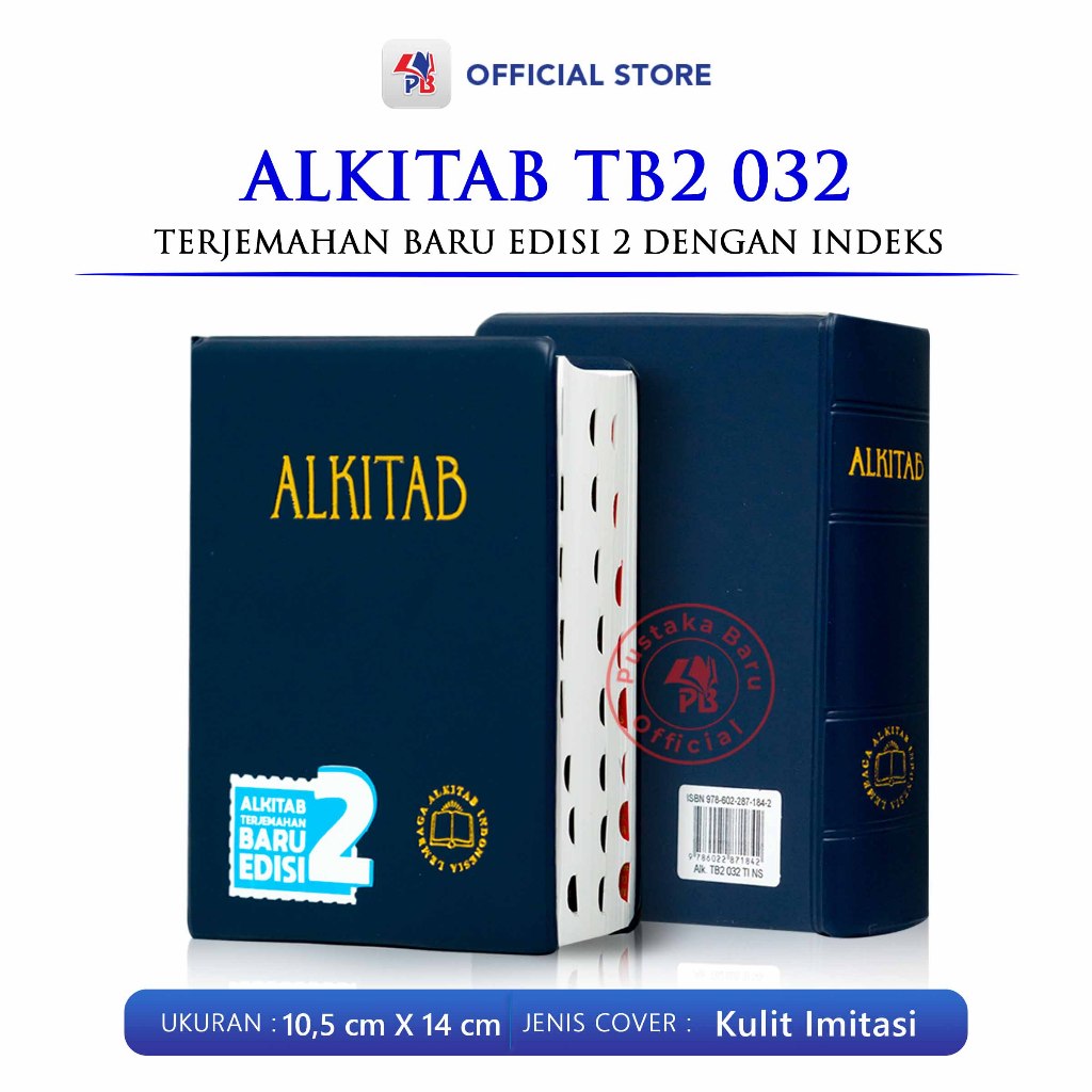 Jual Alkitab Kristen Terjemahan Baru TB2 032 Cover Kalep Ukuran Kecil ...