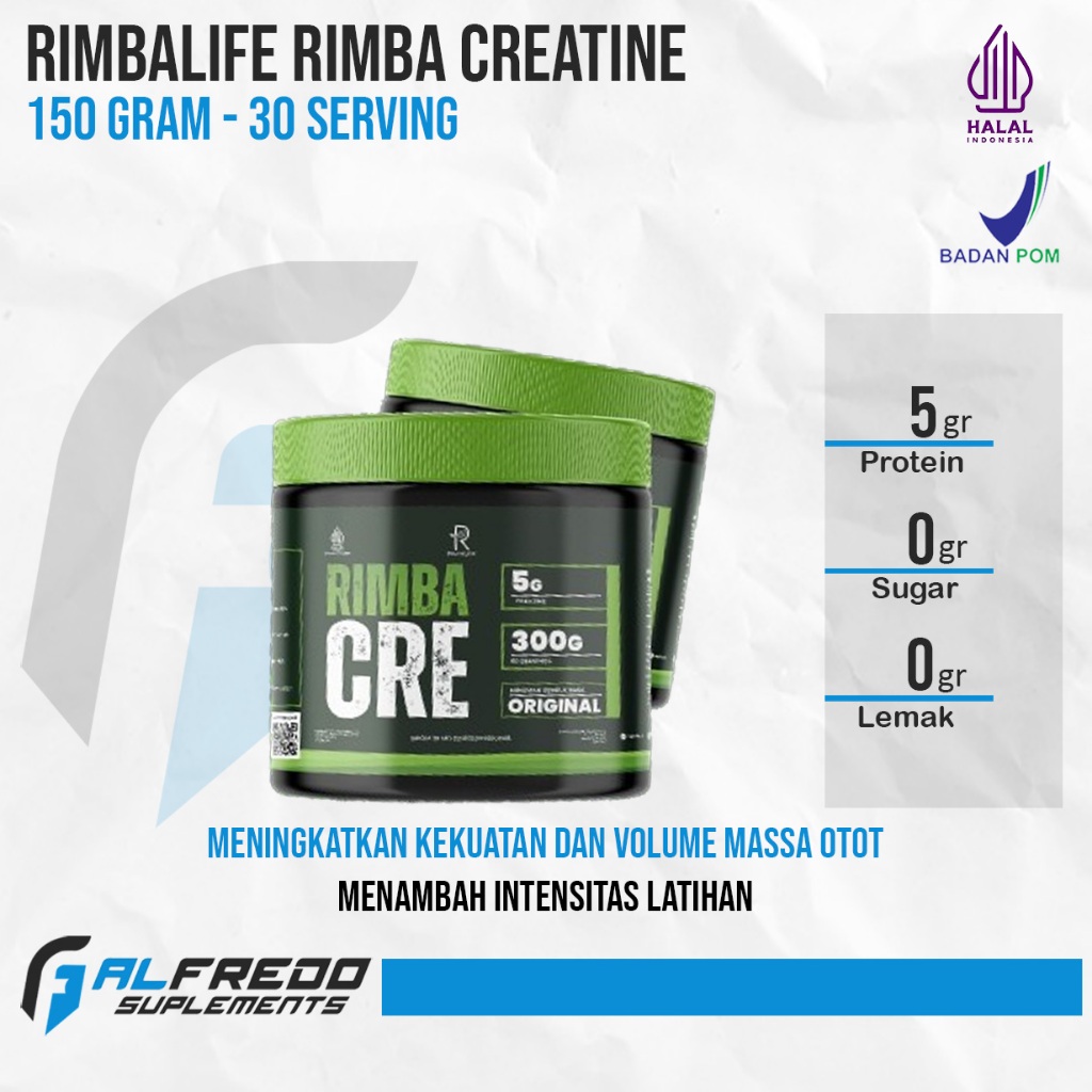 Jual Rimbalife Rimbacre 150 Gram 30 Servings Rimba Creatine Monohydrate ...
