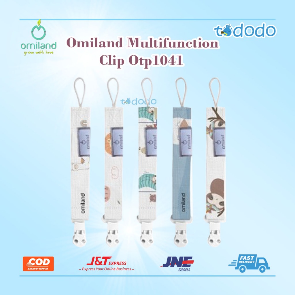 Jual Omiland Clip Pengait Empeng / Tether Multifungsi Motif - OTP 1041 ...