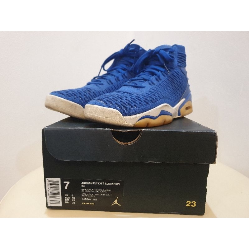 Jual Nike Air Jordan Flyknit Elevation 23 Blue Size 40 | Shopee Indonesia