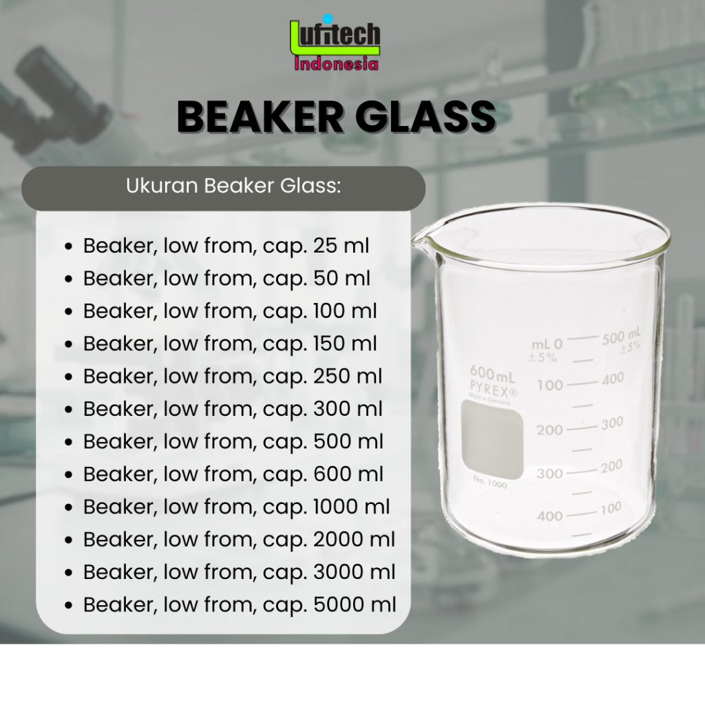 Jual BEAKER GLASS ALAT LABORATORIUM | Shopee Indonesia