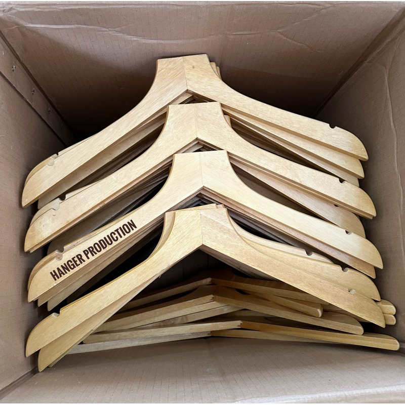 Jual HANGER KEPALA LURUS 43CM NATURAL DEWASA ( TANPA BESI PENGAIT ...