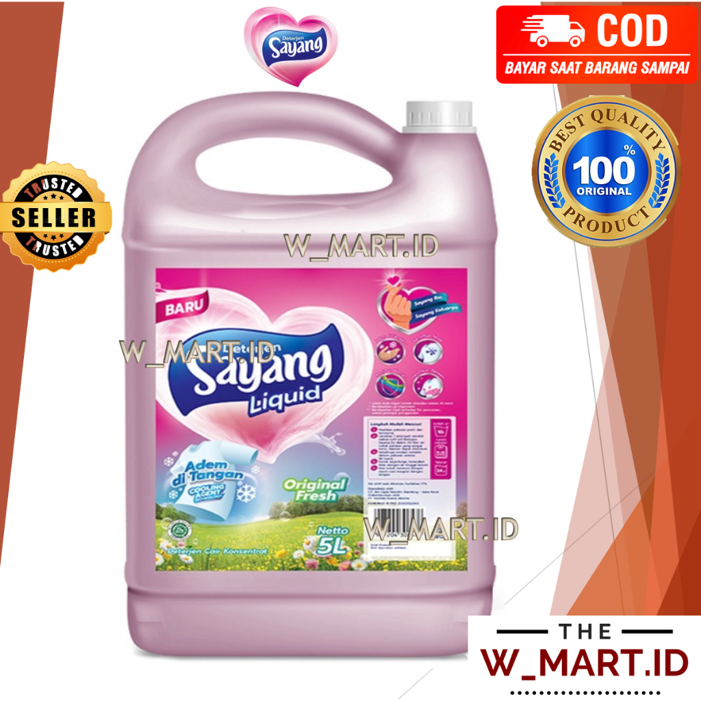 Jual SAYANG DETERJEN CAIR DETERGENT LIQUID ORIGINAL FRESH LAVENDER ...