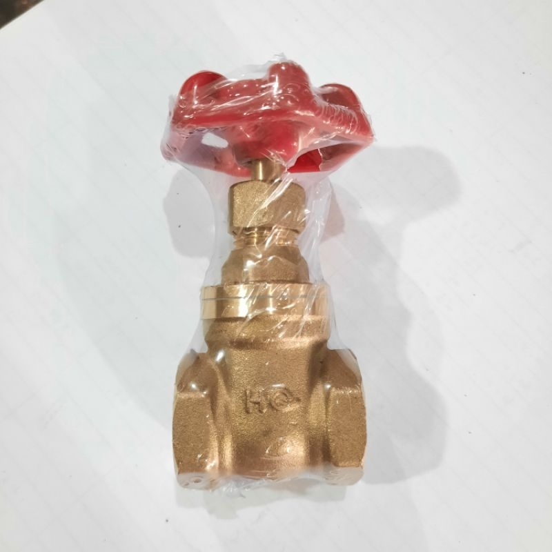 Jual Brass valve 1/2 inch drat kuningan merk HQ / Stop Kran Drat ...