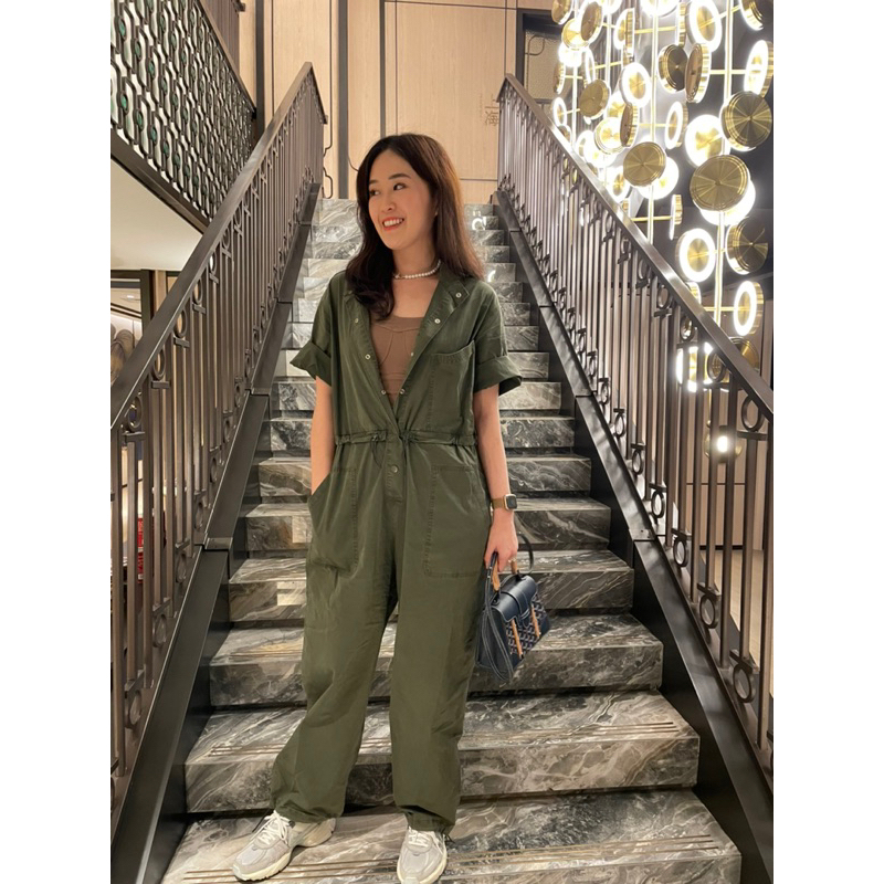 Jual Nineties Studio - Jumpsuit dengan karet serut pinggang | Shopee ...