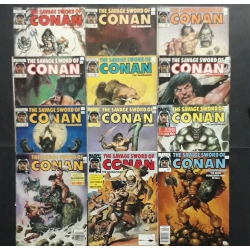 Jual PAKET 59 KOMIK SAVAGE SWORD OF CONAN BARBARIAN/MARVEL/1992 | Shopee Indonesia