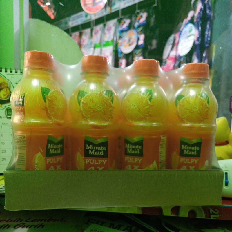 Jual 1 Dus Minute Maid Pulpy Orange - Botol 300mL x 12 pcs | Shopee ...