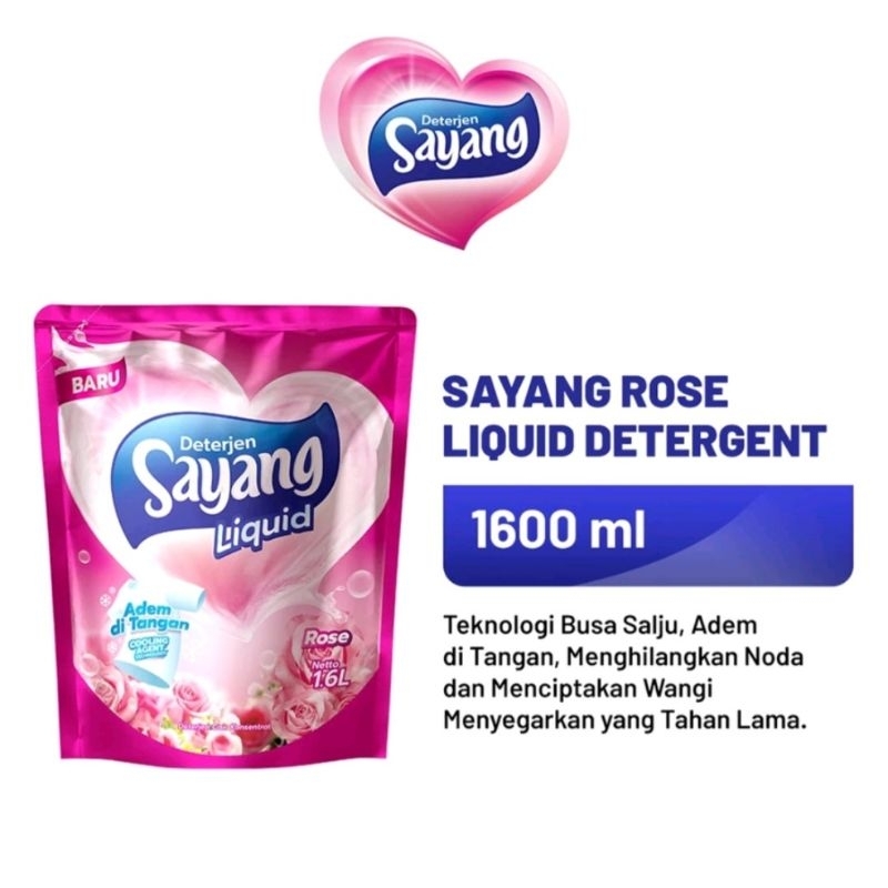 Jual Sayang Rose Liquid Detergent 1600 mL | Shopee Indonesia