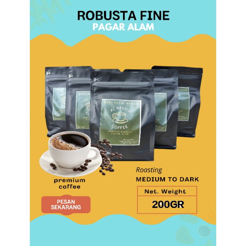 Jual Kopi Petik Merah/Robusta Fine Al Rasyid Pagar Alam | Shopee Indonesia