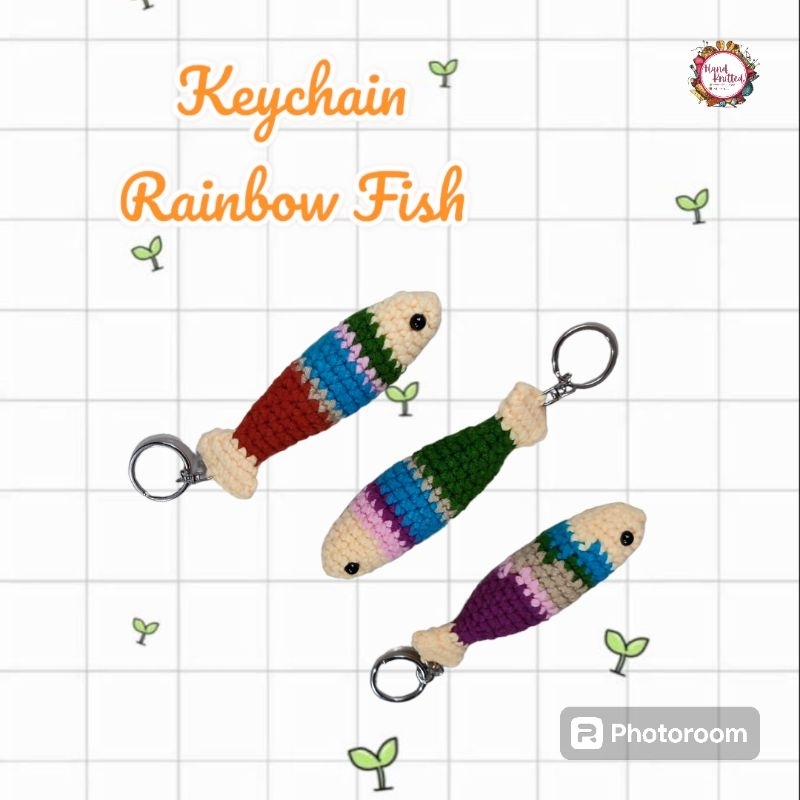 Jual Amigurumi Fish/Gantungan Rajut Fish/Gantungan Kunci Ikan | Shopee ...