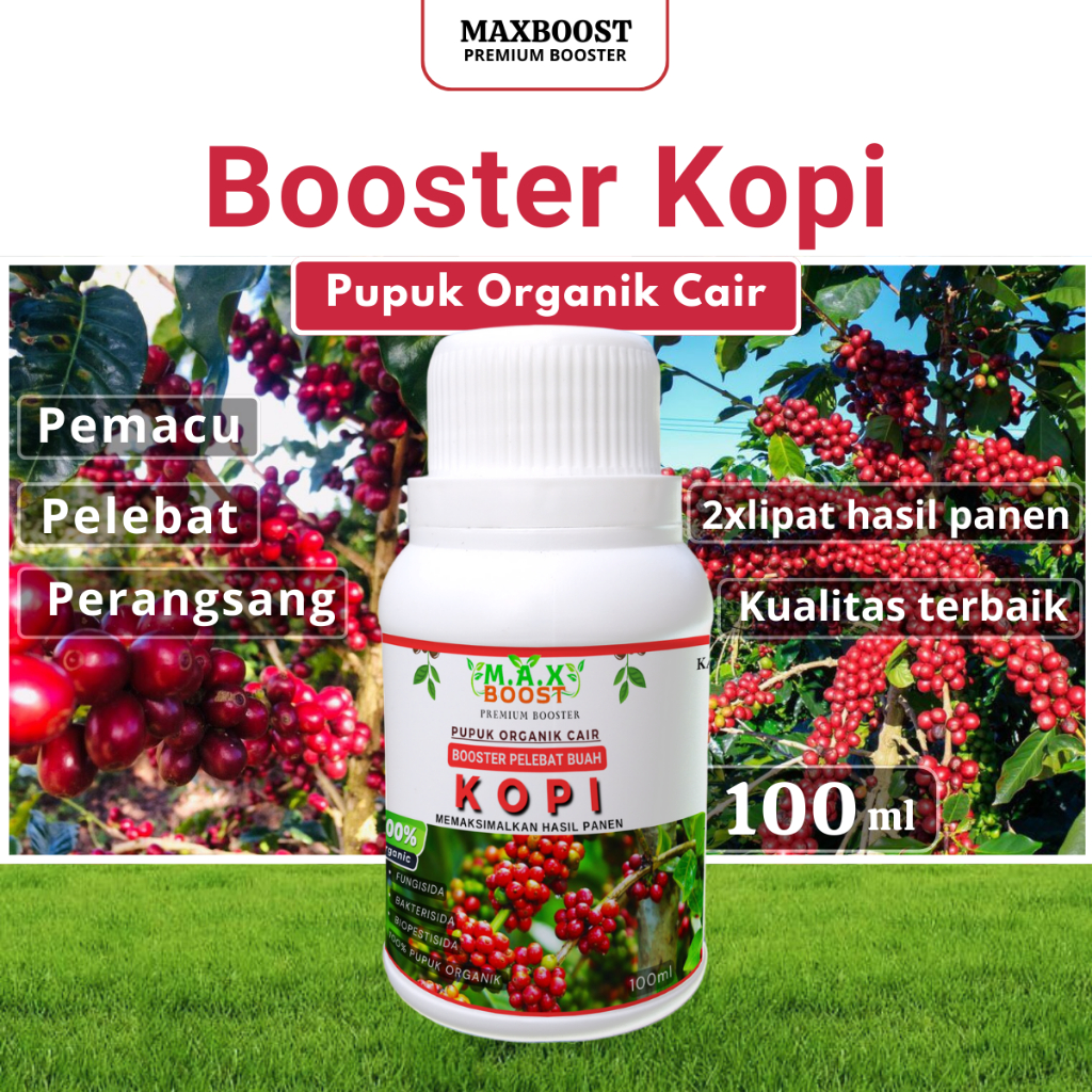 Jual Pupuk Booster Kopi (100ml) POC MAXBOOST KOPI, MEMAKSIMALKAN HASIL ...