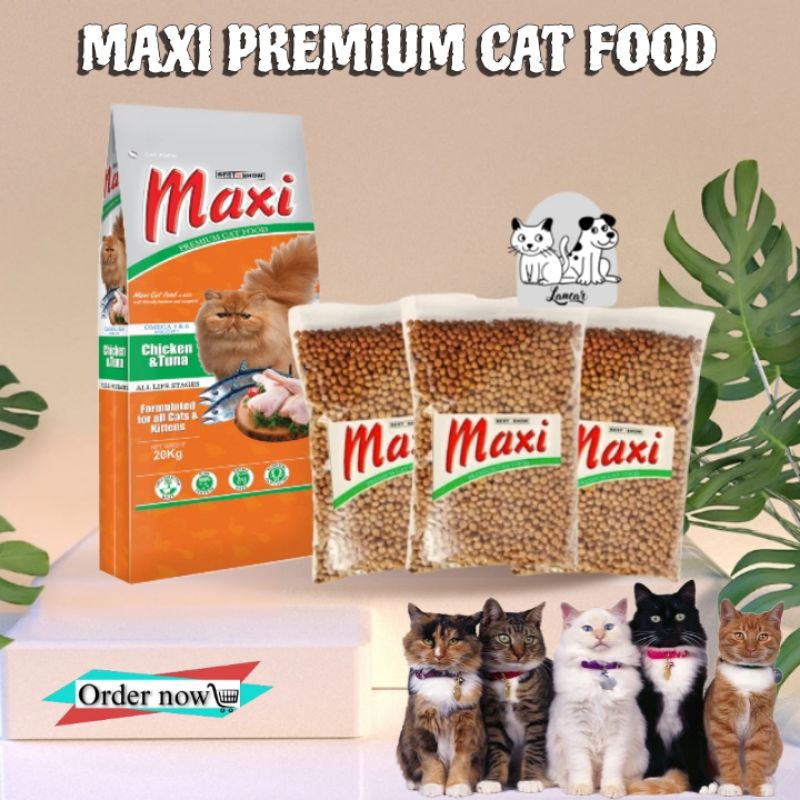 Jual MAXI Makanan Kucing Kering All Life Stage Repack / Maxi Premium ...