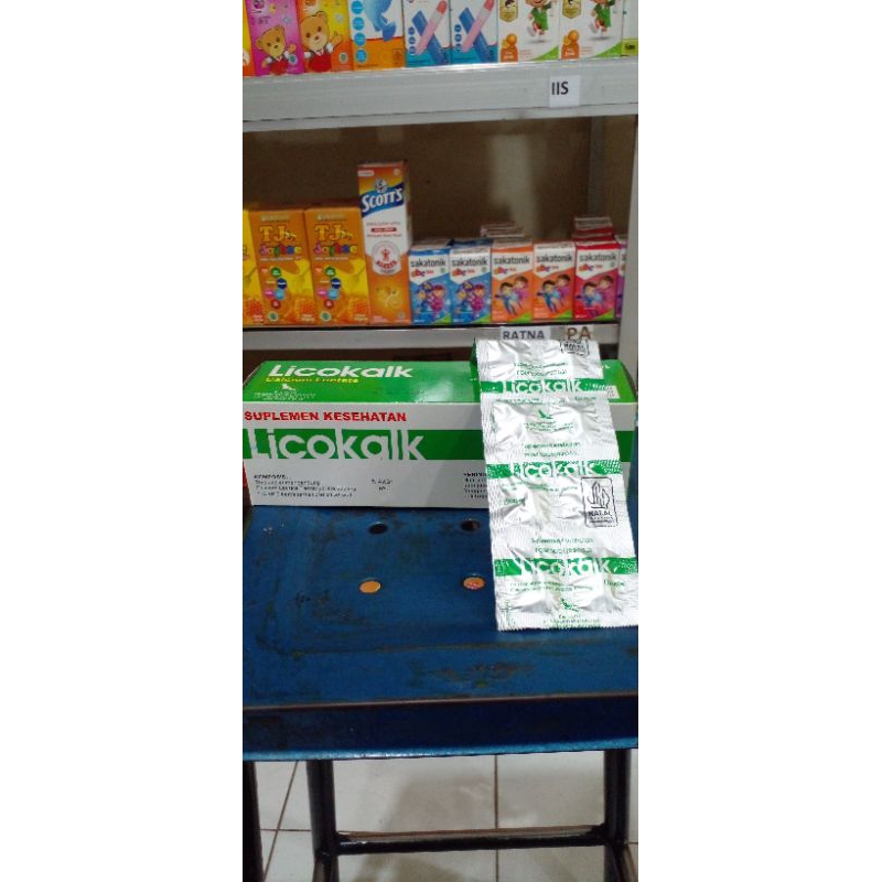 Jual LICOCALK/ SUPLEMEN KESEHATAN TULANG( Ecer perstrip 10 Biji ...