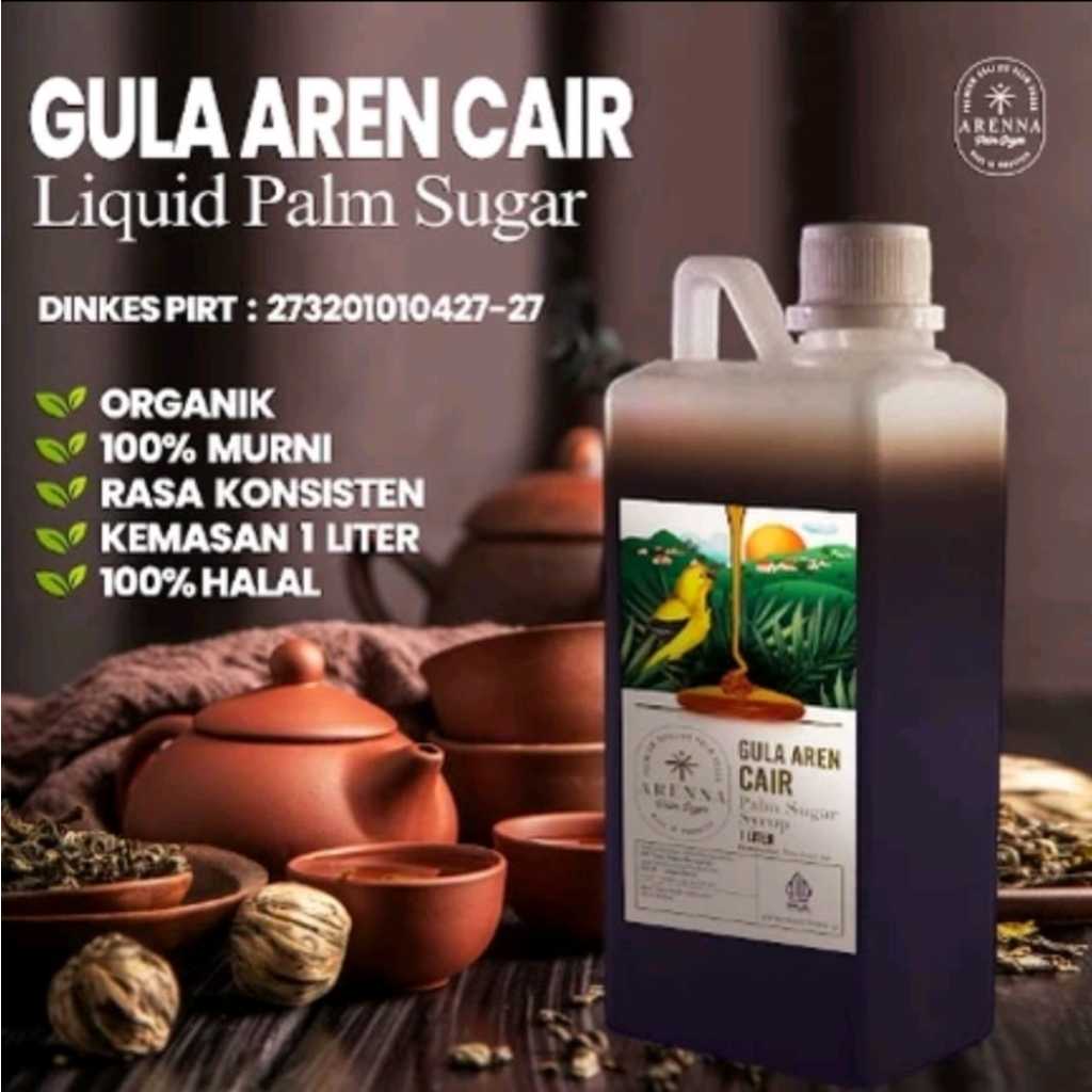 Jual Premium Gula Aren Jawa Cair 1 Liter - Brown Sugar/Organic Liquid ...