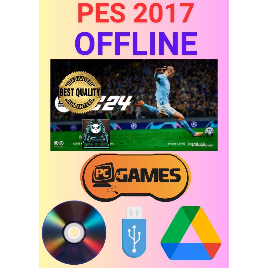 Jual PES 2017 PC OFFLINE (Pro Evolution Soccer) Patch Terbaru (For Low ...