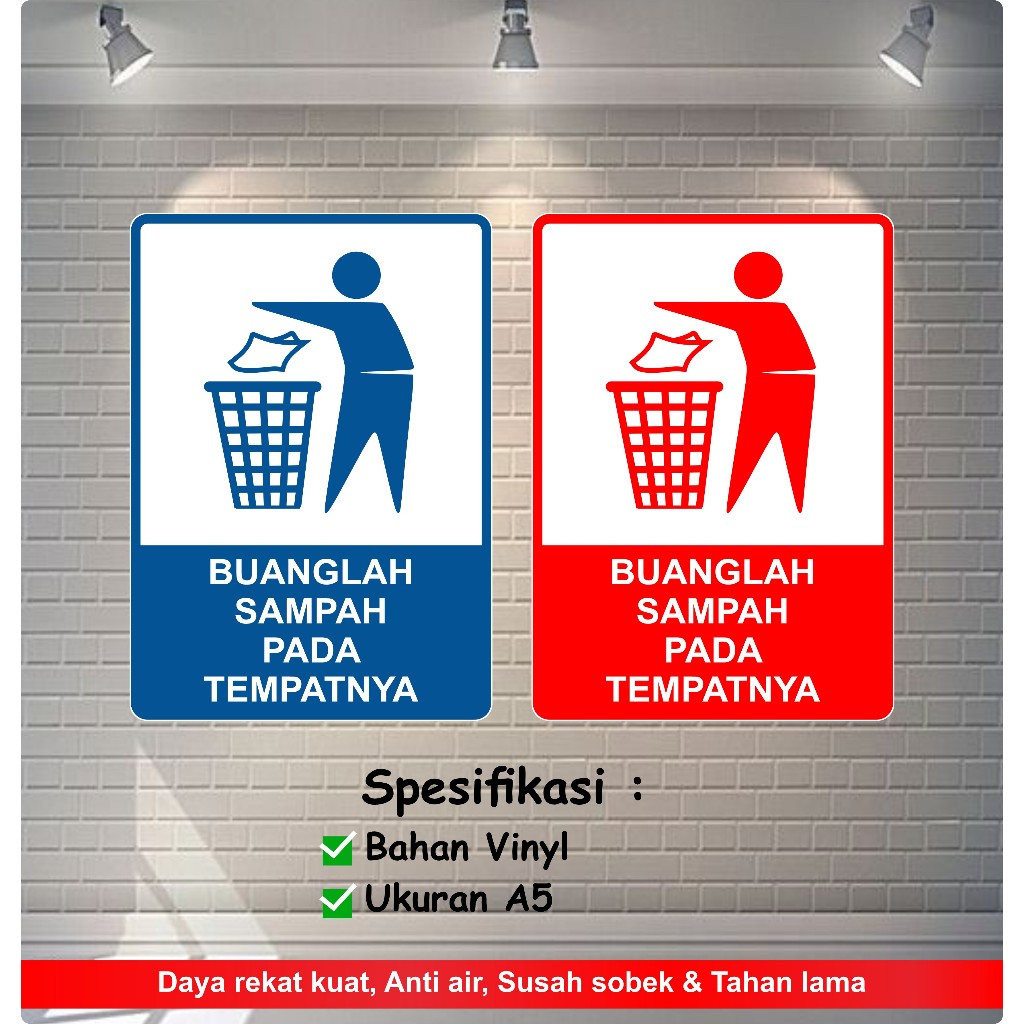 Jual STIKER BUANG SAMPAH PADA TEMPATNYA | Shopee Indonesia