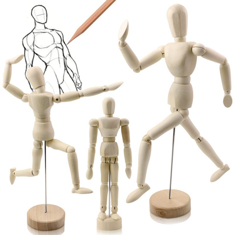 Jual Manekin Kayu Full Body | Wooden Mannequin/ Action Figure Mannequin ...
