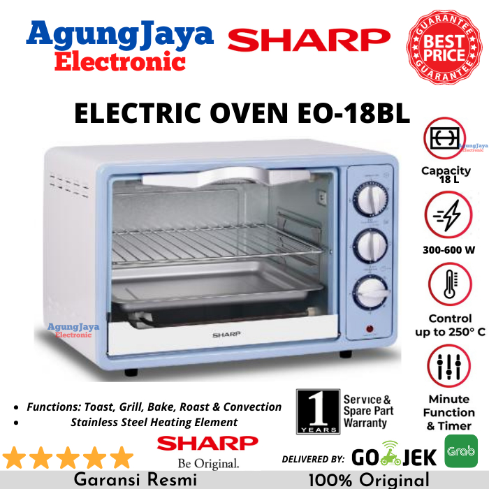 Jual OVEN SHARP EO-18BL OVEN LISTRIK ELECTRIC LOW WATT (CILEGON SERANG ...