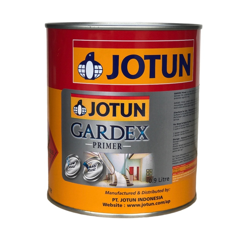 Jual Jotun Gardex Primer 0.9 liter - Cat Dasar Anti Karat untuk Besi dan Kayu | Shopee Indonesia