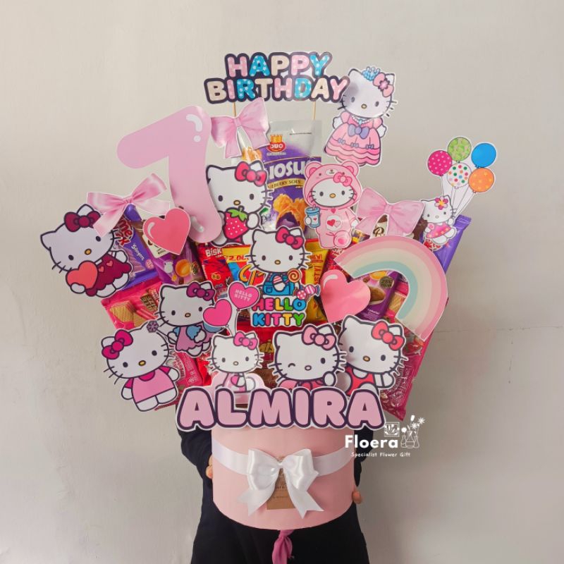 Jual (Tidak PO) Snack Box jumbo custom mading snack character hadiah ...