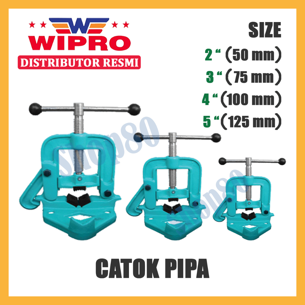 Jual Wipro Penjepit Pipa Catok Besi Pipe Vice 2" 3" 4" 5" inci | Shopee ...