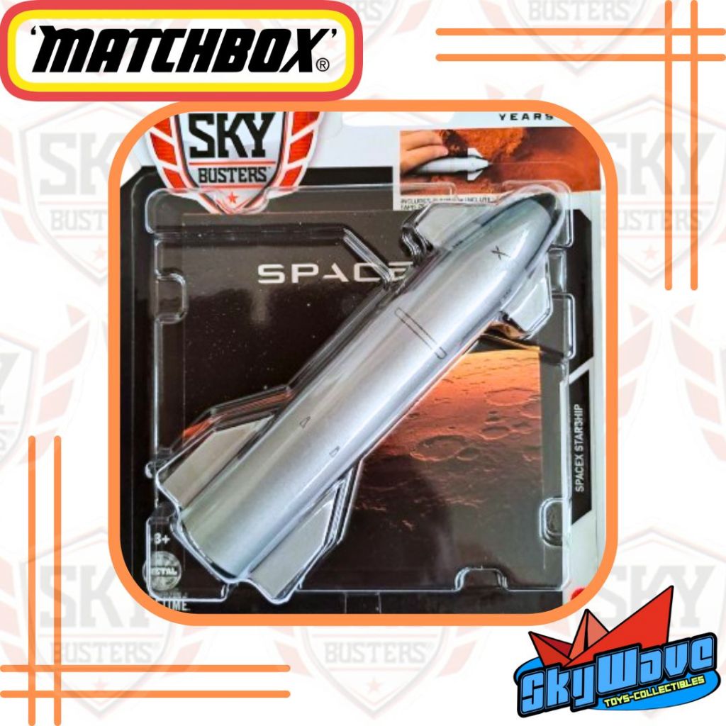 Jual Diecast Matchbox Sky Busters 2023 - SPACEX STARSHIP | Shopee Indonesia