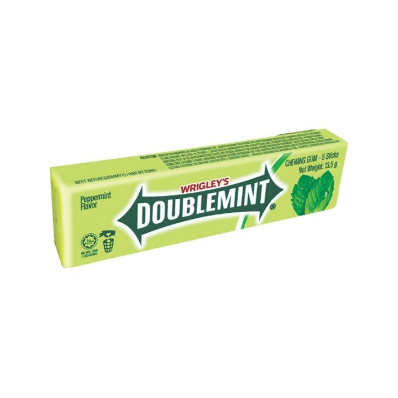 Jual WRIGLEY'S Doublemint Permen Karet Peppermint 5 Sticks | Shopee ...