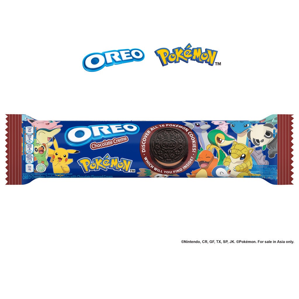 Jual Oreo Biskuit 119.6g - Pokemon Edition | Shopee Indonesia