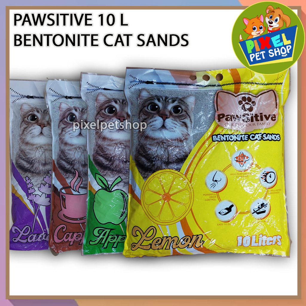 Jual PAWSITIVE PASIR Kucing 10 L LITER, kurir REGULER, Gumpal Wangi ...