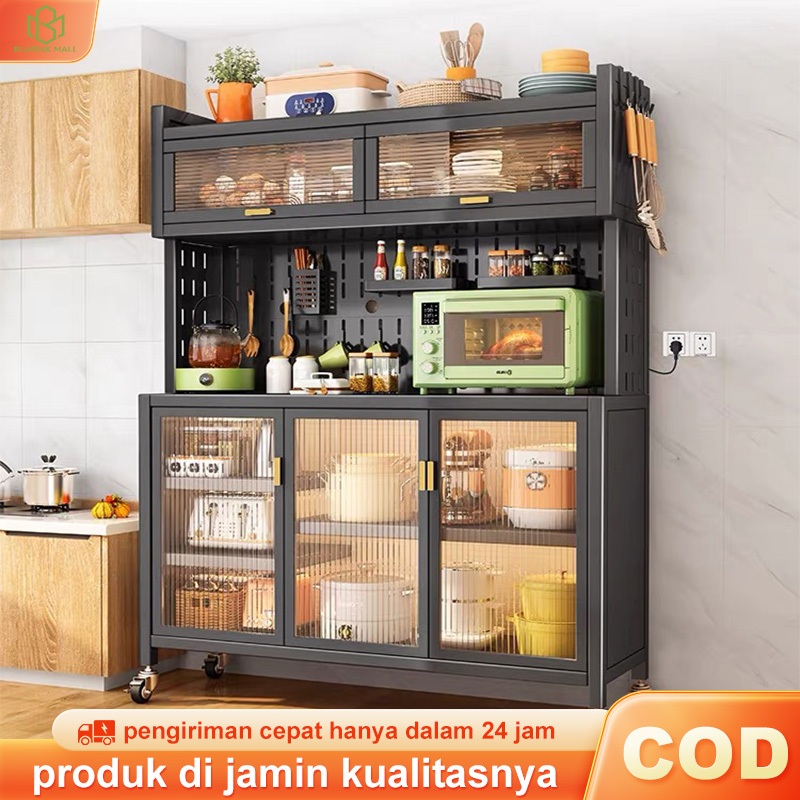 Jual Rak Dapur Lemari Dapur Dengan Pintu Rak Lemari Piring Lantai ...