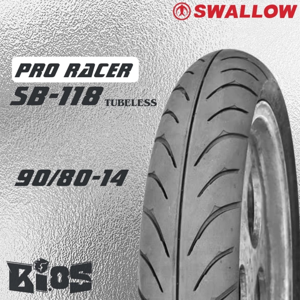 Jual SWALLOW PRO RACER SB-118 TUBELESS BAN RACING UKURAN 90/80-14 , 100 ...