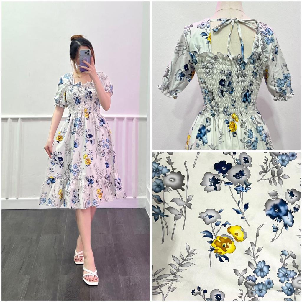 Jual RD FASHION - SMOCKED DRESS / Gaun musim panas kasual baru Lengan ...