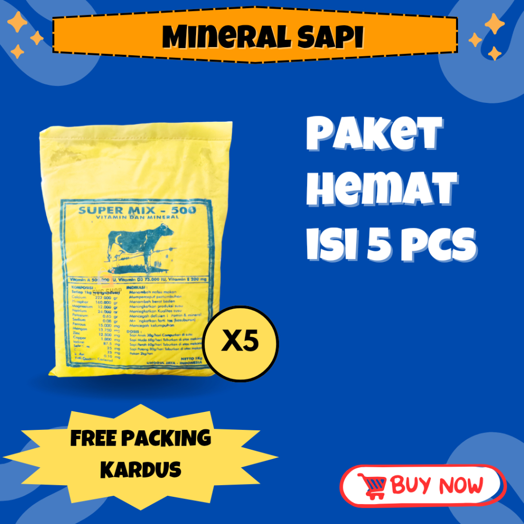 Jual Vitamin Sapi Perah Termurah Isi 5 kg | Shopee Indonesia