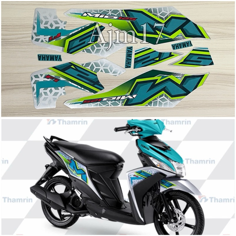 Jual STIKER STRIPING MOTOR MIO M3 125 TAHUN 2024 SILVER | Shopee Indonesia