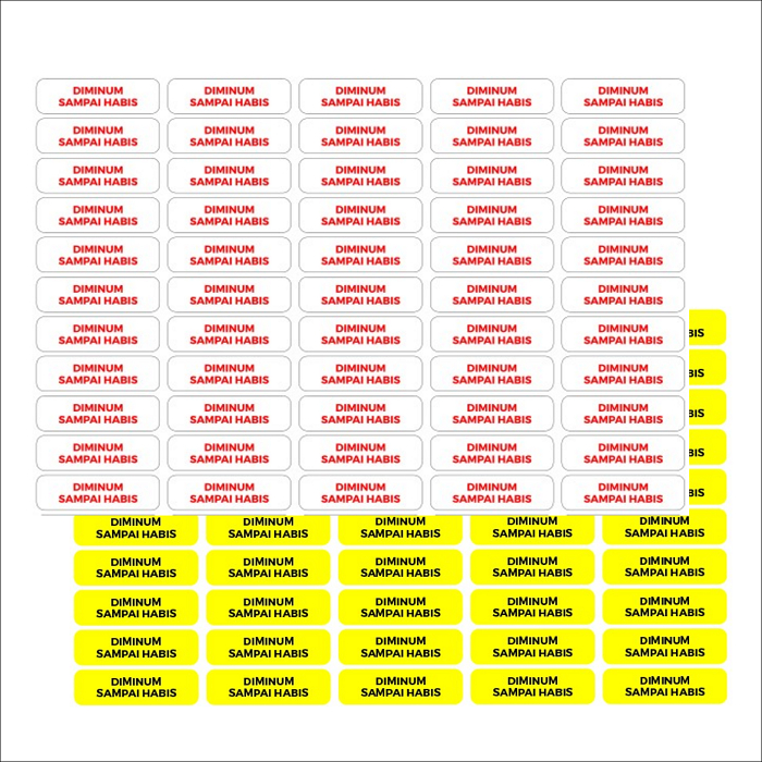 Jual Stiker Label Diminum Sampai Habis | Stiker Label Botol Obat ...