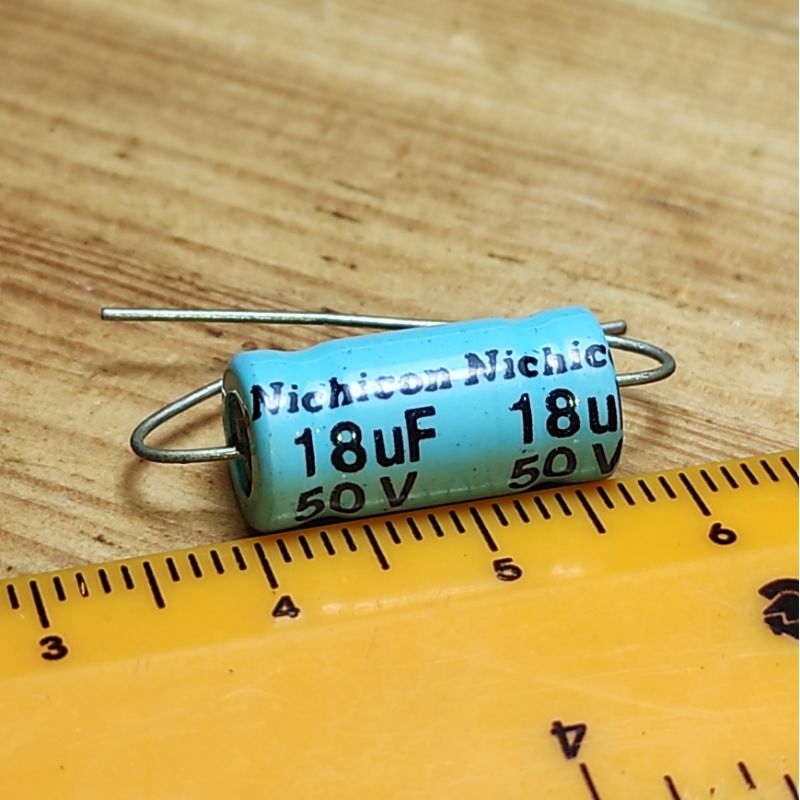 Jual Elco 18UF - 50V NP Bipolar Original Nichicon JAPAN axial capacitor ...