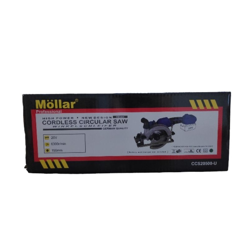 Jual MOLLAR Power Tools CCS20500-U Cordless Circular Saw 6" 20C ...